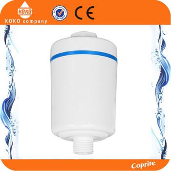 China Active Carbon Bathroom Water Filter For Shower Head Male Inlet / Outlet for sale