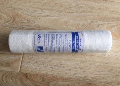 China PP Cotton Water Filter Cartridge Replacement 10 Inch 5 Micron For Oil Field Water for sale