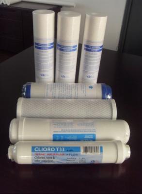China Post Carbon T33-02 Drinking Water Filter Cartridges For House Pre - Filtration for sale