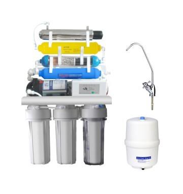 Cina Amichevole eco- di tensione del sistema 220v di filtrazione dell'acqua di osmosi inversa della fase della plastica 7 in vendita