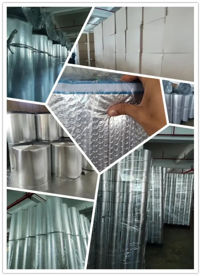 Low Emissivity Bubble Foil Insulation Aluminium Foil Thermal Bubble Insulation Wrap Save Energy