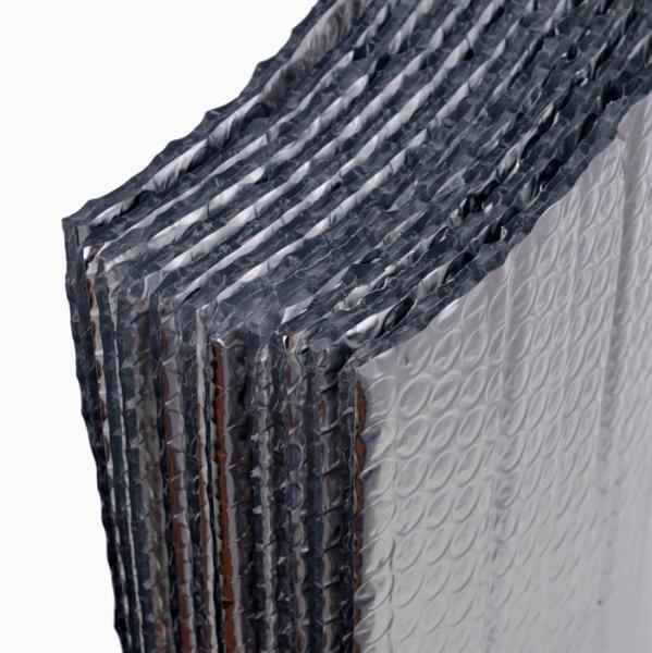 Quality Reflective Silver Foil Insulation With Double 1/8 Bubble Layer And R Value 1.1 for sale