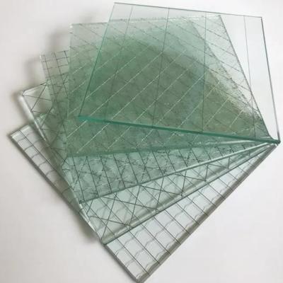 China Clear Chicken Fire Proof Wire Mesh Glass With Customized Size From Building Glass for sale