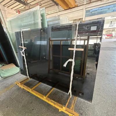 China Solar Control 11.52mm Gold Reflective Tempered Laminated Glass for sale