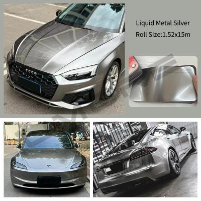 China Liquid Metal Silver PPF TPU Car Paint Protection Film 1.52*15m Size for sale