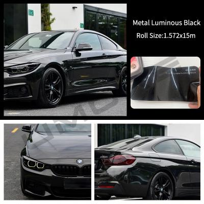 China Metal Luminous Black PPF Car Wrap Color Changing Anti Scratch For Body for sale