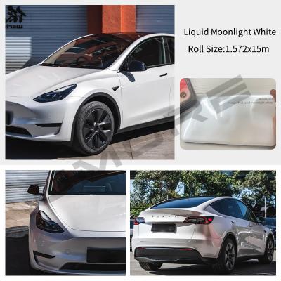 China Liquid Moonlight White PPF TPU Gloss PPF Car Paint Protection Film for sale