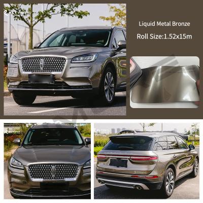 China Liquid Series Bright Reflective Car Color Changing FilmAnti Sand Stone Car PPF for sale