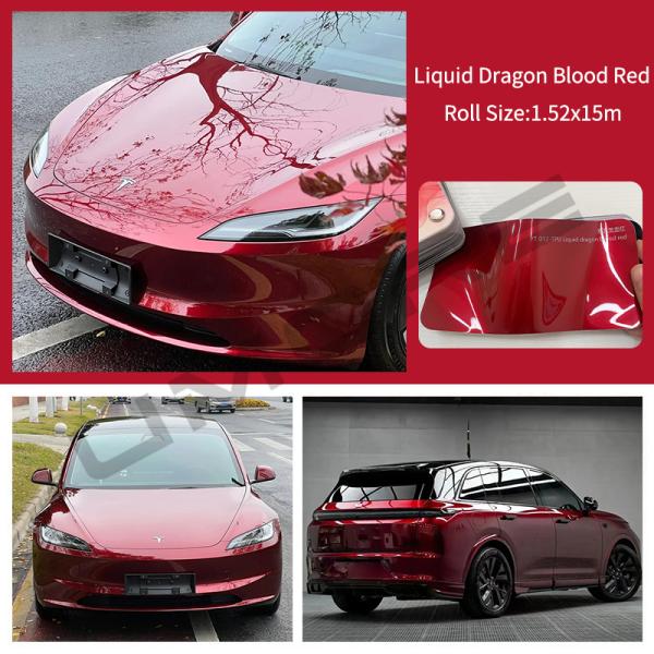 Quality Color Changing TPU Car Film UV Proof Self Healing Red PPF Car Protection for sale