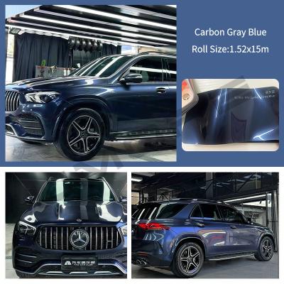 China 1.52*15m Car Body Sticker Wrap Blue PPF TPU Paint Protection Film for sale