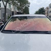 Quality Vlt 90% 99%uv Heat Rejection Sunset Burning Sky Red Chameleon Window Tint Film for sale
