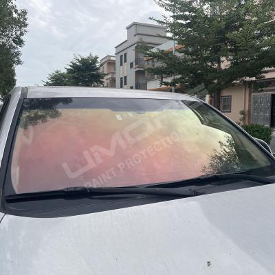 China Vlt 90% 99%uv Heat Rejection Sunset Burning Sky Red Chameleon Window Tint Film for Car for sale
