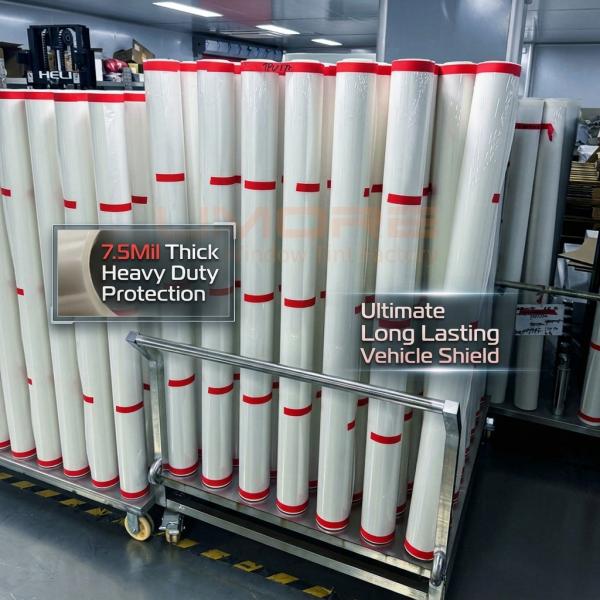 Quality 7.5Mil 190 Micron Nano Coated TPU PPF Self Healing Clear Car Wrap for sale