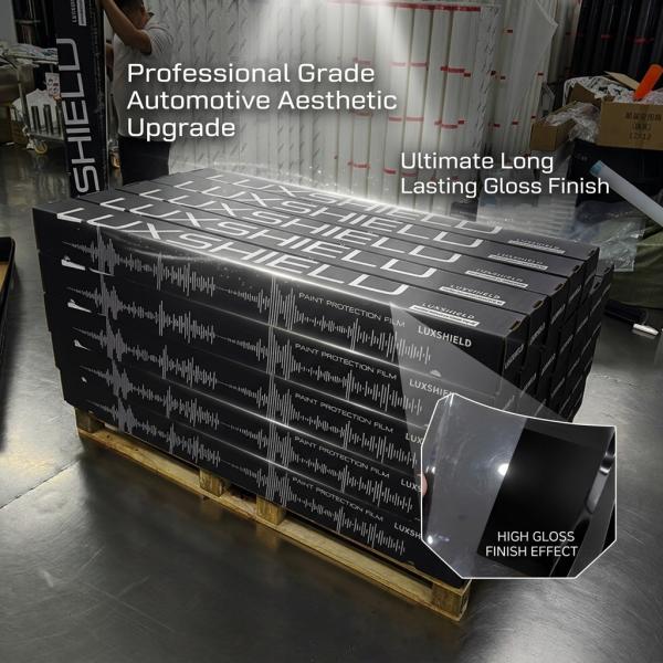 Quality Glossy Black PET Self Healing Car Wrap Film 6.5mil PPF Body Wrap for sale