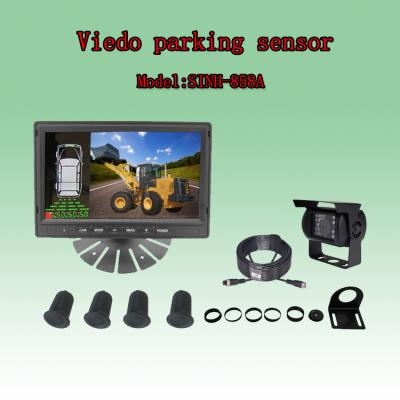 China The newest high quality 24V 7inch truck monitor with visible Truck ultrasonic Parking Sensors for sale
