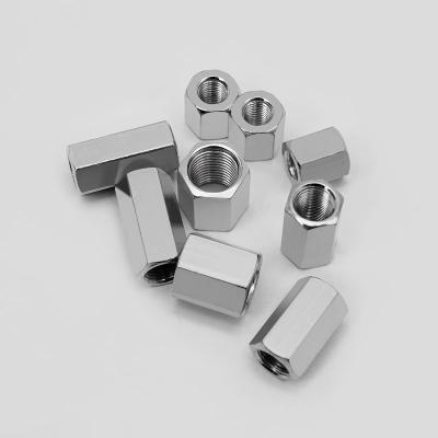 China GB52 Zinc Plating Threaded Connector Nut , Hexagonal Joint Nut For Connection / Fixation for sale