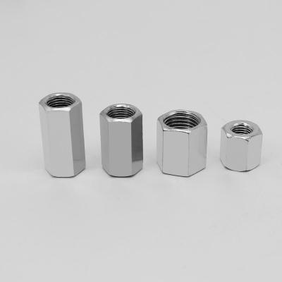 China GB52 Zinc Plating Threaded Connector Nut , Hexagonal Joint Nut For Connection / Fixation for sale