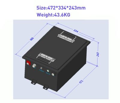 Cina 50ah 100ah 105ah 160ah Lithium Ion Batteries , LiFePO4 48V 100Ah Golf Cart Batteries in vendita