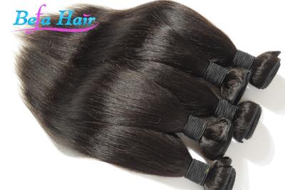 China Peruvian Soft Black Women Human Hair Extensions Yaki Straight Hair Wefts for sale