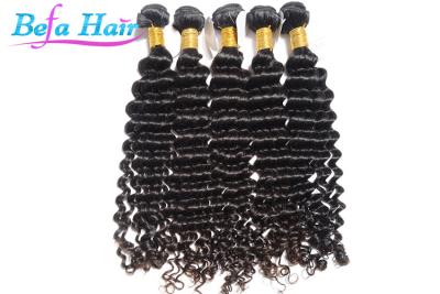 China Deep Wave Curl Eurasian Virgin Hair , 35 Inch Great Lengths Hair Extensions for sale