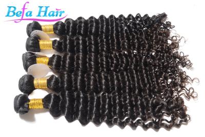 China Two Tone / Mixed Color Deep Wave Brazilian Virgin Human Hair Weave 20 Inch Hair Extensions for sale