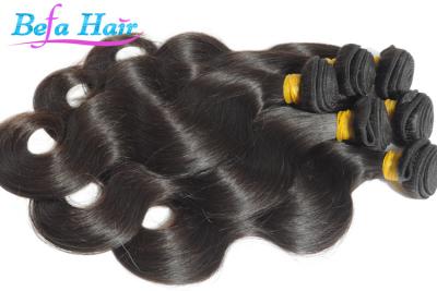 China Black Women Unprocessed Indian Body Wave Hair Extensions 17 Inch for sale