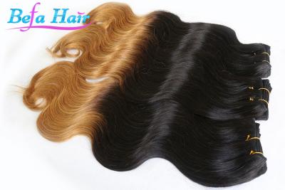 China 100% Virgin Peruvian Brown To Blonde Ombre Hair Extensions Body Wave for sale