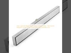 Hair Catcher Black Floor Drain Cover Linear Tile Inserts Modern Smart Floor Drain Balcony Stainless 304