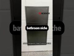 customizable 304 stainless steel shower niche with integrated led lighting and seamless welded