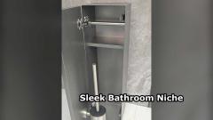 Modern Bathroom Niche Storage Solution