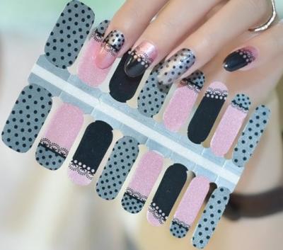China nail polish wrap 16 wraps for sale