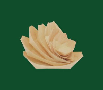 China Wooden boat for sushi made of wood, biodegradable, disposable and decorative wooden for sale