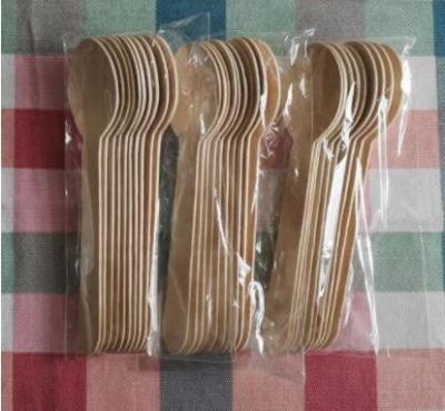 China Biodegradable cutlery 140mm wooden forks 160 mm disposable forks cutlery for sale