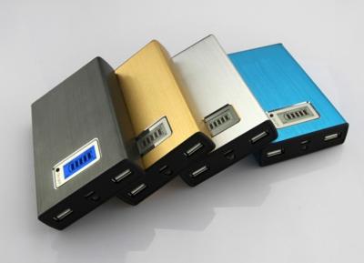 China 11000mAh Dual banco do poder de USB com luz do diodo emissor de luz, carregador do telemóvel da carteira à venda