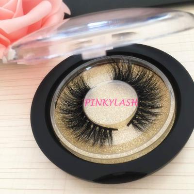 China plastic round customer logo package; new package for mink lashes ; mink lash ; 3d mink lashes for sale