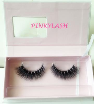 China 3D Mink Lashes Custom Eyelash Packaging 100% Handmade Siberian Mink Lashes; customer logo packaging for sale
