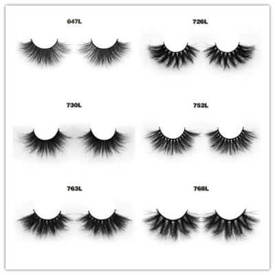 China 3D Mink Lashes Custom Eyelash Packaging 100% Handmade Siberian Mink Lashes; Lilly lashes for sale