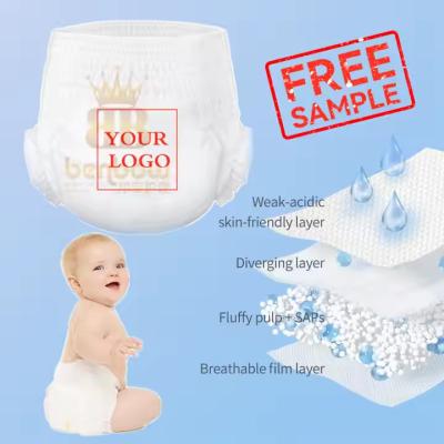 China Disposable Baby Pant Diapers with A Grade Absorbency and Customizable Features for sale