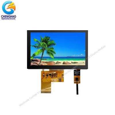 China 5,0 écran sensível capacitivo da projeção a cores 800x480 40pin TFT LCD da polegada for sale