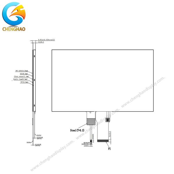 Αναγνώσιμη οθόνη επαφής 10,1 ίντσα 1024*600 50Pin ΔΙΕΘΝΏΝ ΕΙΔΗΣΕΟΓΡΑΦΙΚΏΝ ΠΡΑΚΤΟΡΕΊΩΝ LCD φωτός του ήλιου για τον ανελκυστήρα