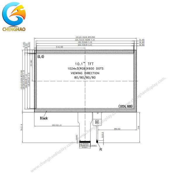 Αναγνώσιμη οθόνη επαφής 10,1 ίντσα 1024*600 50Pin ΔΙΕΘΝΏΝ ΕΙΔΗΣΕΟΓΡΑΦΙΚΏΝ ΠΡΑΚΤΟΡΕΊΩΝ LCD φωτός του ήλιου για τον ανελκυστήρα
