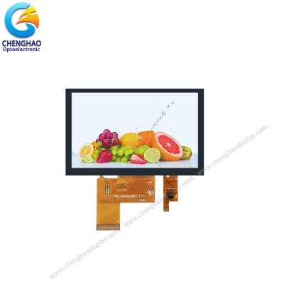 China Ángulo de visión libre capacitivo de la pulgada 40pin de la exhibición 5,0 de 800*480 TFT LCD en venta