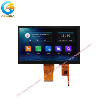 China 7-Inch Capacitive Touch LCD Screen Resolution 1024x600 Display for FPC Pin Number 50pins for sale