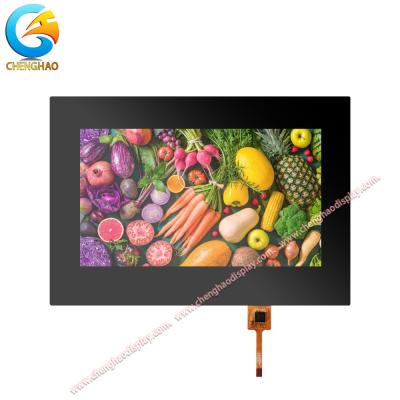 China Módulo de visualização LCD de alto brilho 7 polegadas 1024 600 Tft de cor com toque capacitivo à venda