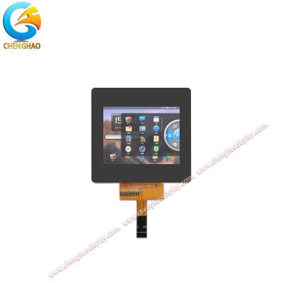 1000 Painel de LCD pequeno de alto brilho 320*240 pixels com cobertura de vidro preto