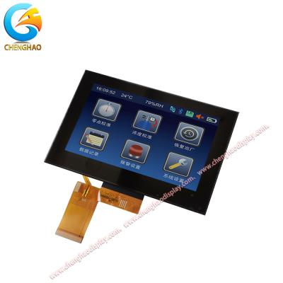 China 5” IPS Lcd display RGB 800x480 tft module with Customized Cover for sale
