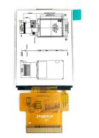 China 2.4 Inch IPS TFT LCD Display Modules 4 Lines 8 Bit RGB interface for sale