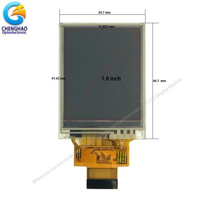 China 1.77 Inch 300nits TFT LCD Display With 6 O'Clock Viewing Direction for sale