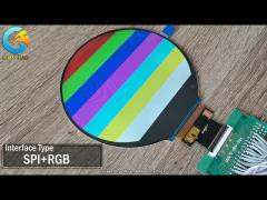 4인치 원형 LCD 디스플레이 모듈 720x720 점 IPS TFT 40 핀 FPC