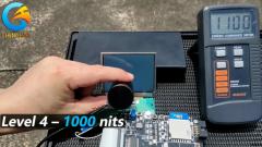 Outdoor performance test of Sunlight Readable display